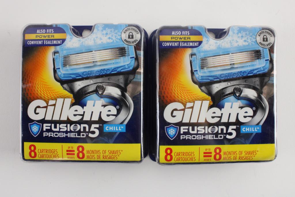 Gillette Fusion 5 Proshield Chill Razor Cartridge 8-Packs, 2 Pieces ...