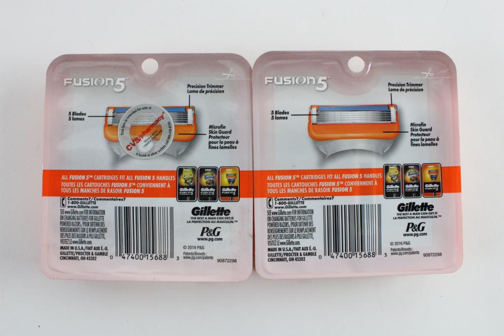 Gillette Fusion 5 Razor Cartridge 8-Packs, 2 Pieces | Property Room