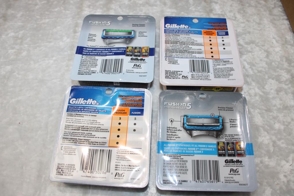 Gillette Fusion And Fusion 5 ProGlide Men's Razor Blade Refills 4 ...