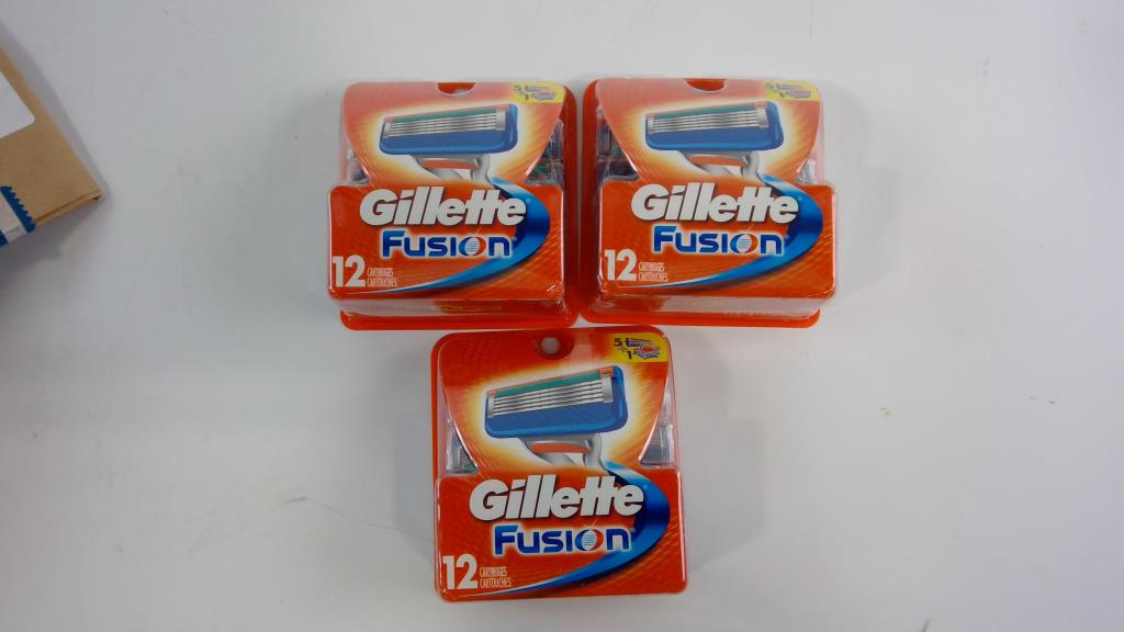 Gillette Fusion Cartridges, 3 Packs | Property Room