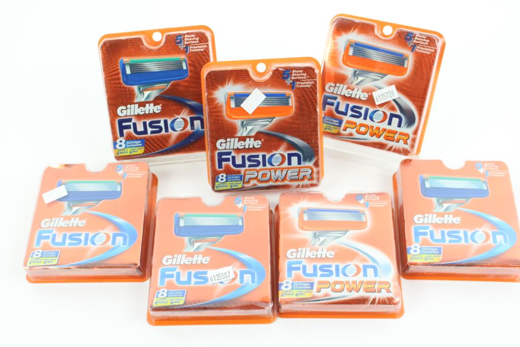 Gillette Fusion Power Razor Cartridge Packs, 7 Pieces | Property Room