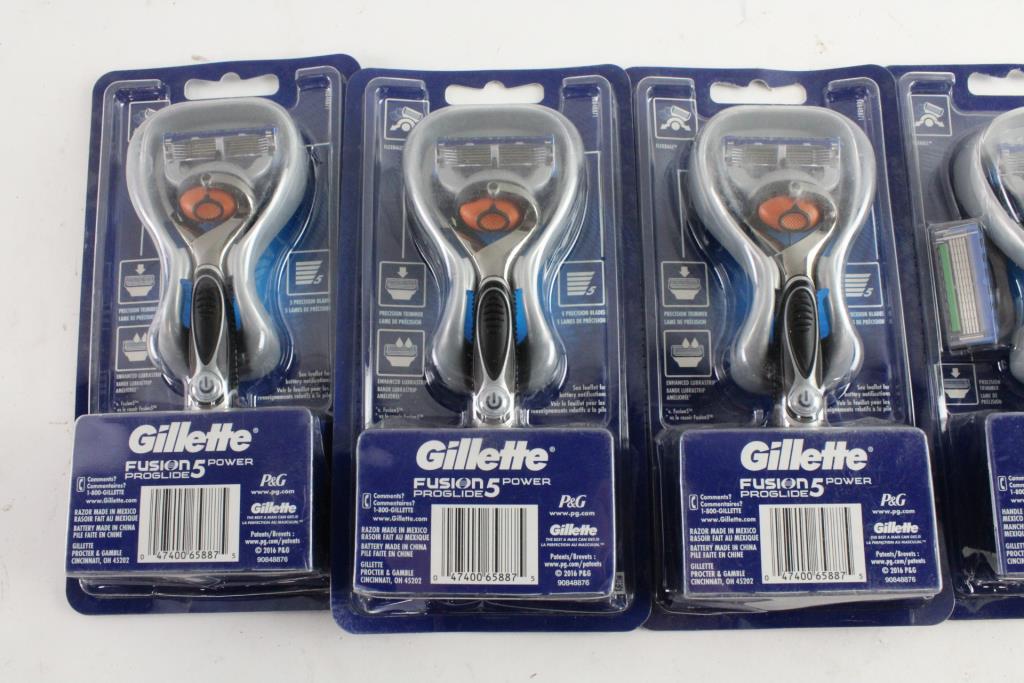Gillette Fusion Proglide 5 And Gillette Styler Shaving Razors, 5 Pieces ...