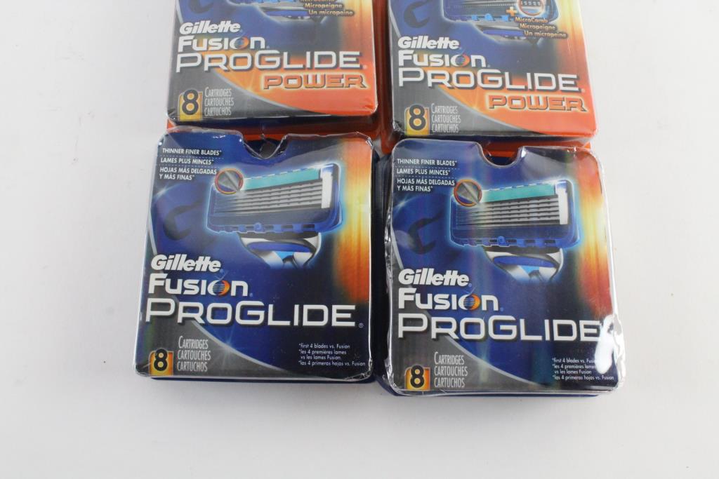 Gillette Fusion ProGlide And ProGlide Power 8-Pack Razor Cartridges, 4 ...