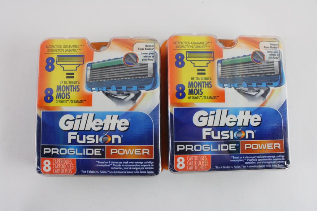 Gillette Fusion Proglide Power 8 Cartridges, 2 Packs | Property Room