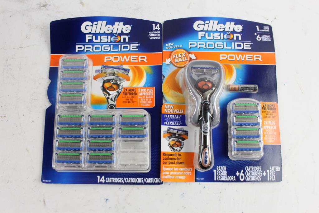 Gillette Fusion Proglide Power Razor And Cartridges, 2 Pieces ...