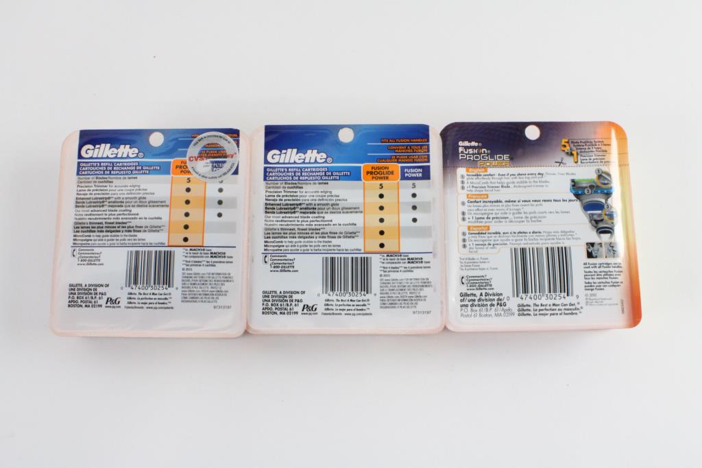Gillette Fusion Proglide Power Razor Replacement Cartridge 8-Packs, 3 ...