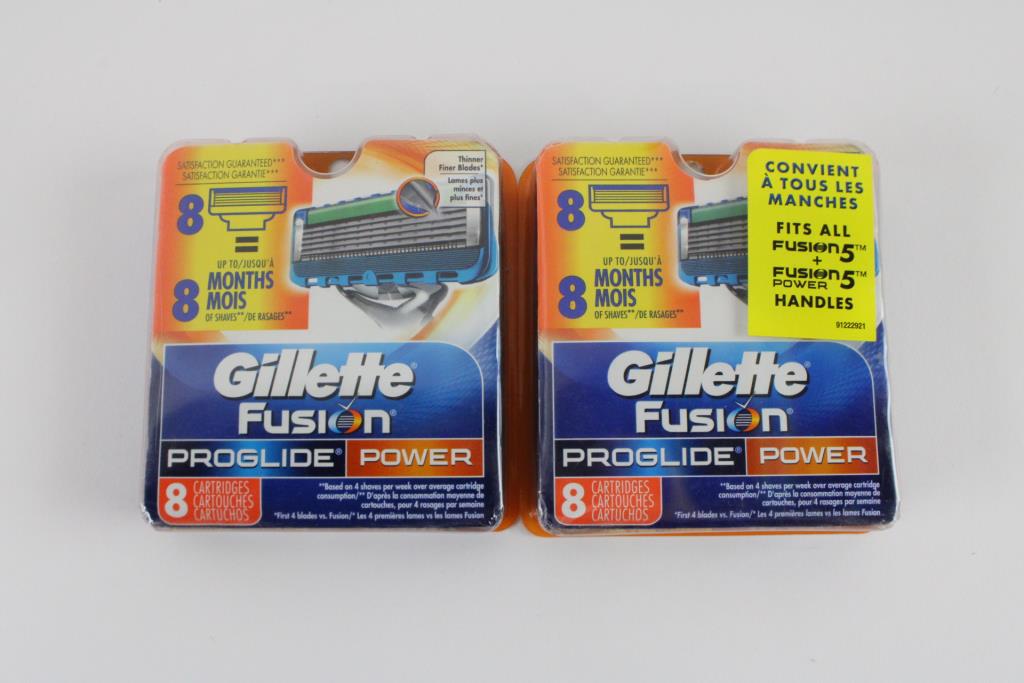 Gillette Fusion Proglide Power Replacement Razor Cartridge 8-packs, 2 ...