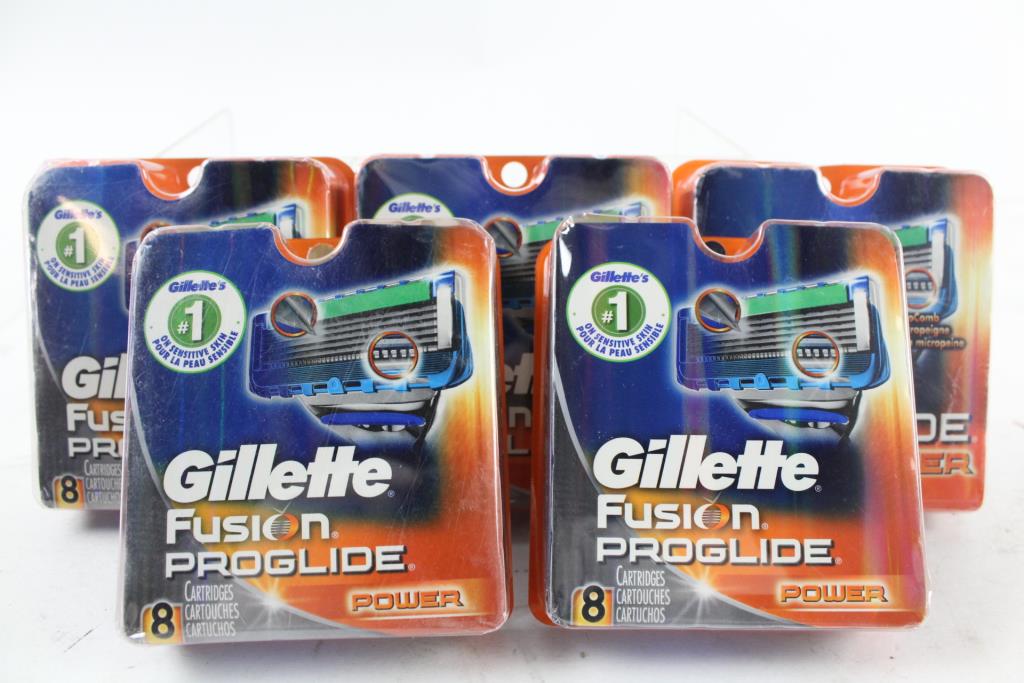 Gillette Fusion ProGlide Razor Cartridges, 5 Pieces | Property Room