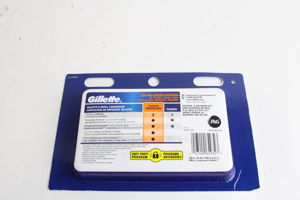 Gillette Fusion Proglide Razor Package | Property Room