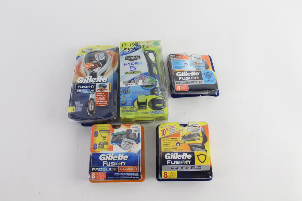 Gillette Fusion Proglide Shaver, Schick Hydro 5 Groomer, And More, 5 ...