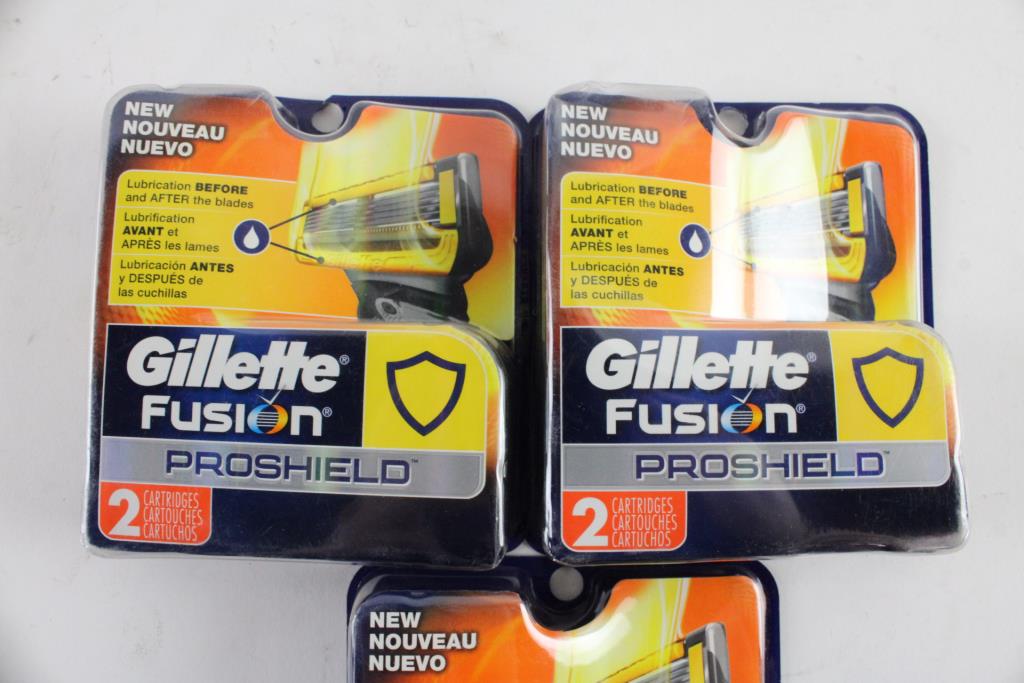Gillette Fusion Proshield 5 Cartridge 2-Packs, 3 Pieces | Property Room