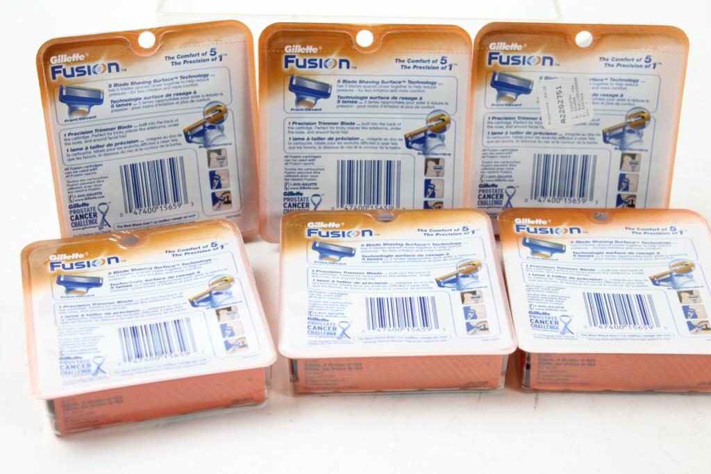 Gillette Fusion Razor Cartridge Packs, 10 Pieces | Property Room