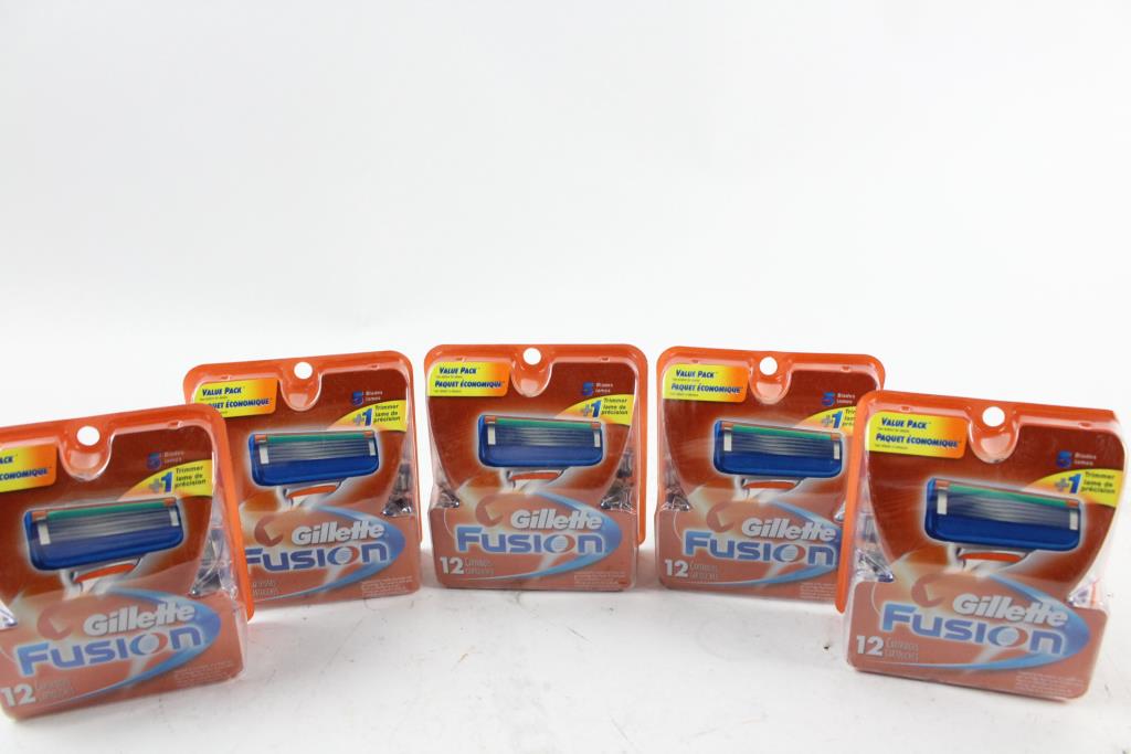 Gillette Fusion Razor Cartridge Packs, 5 Pieces | Property Room