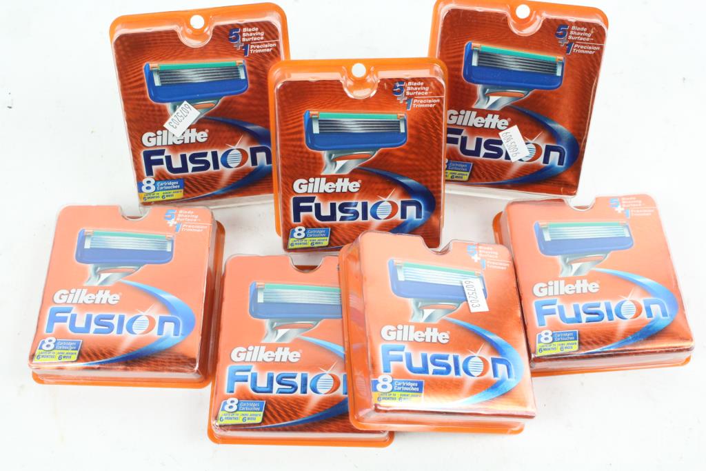 Gillette Fusion Razor Cartridge Packs, 7 Packs | Property Room