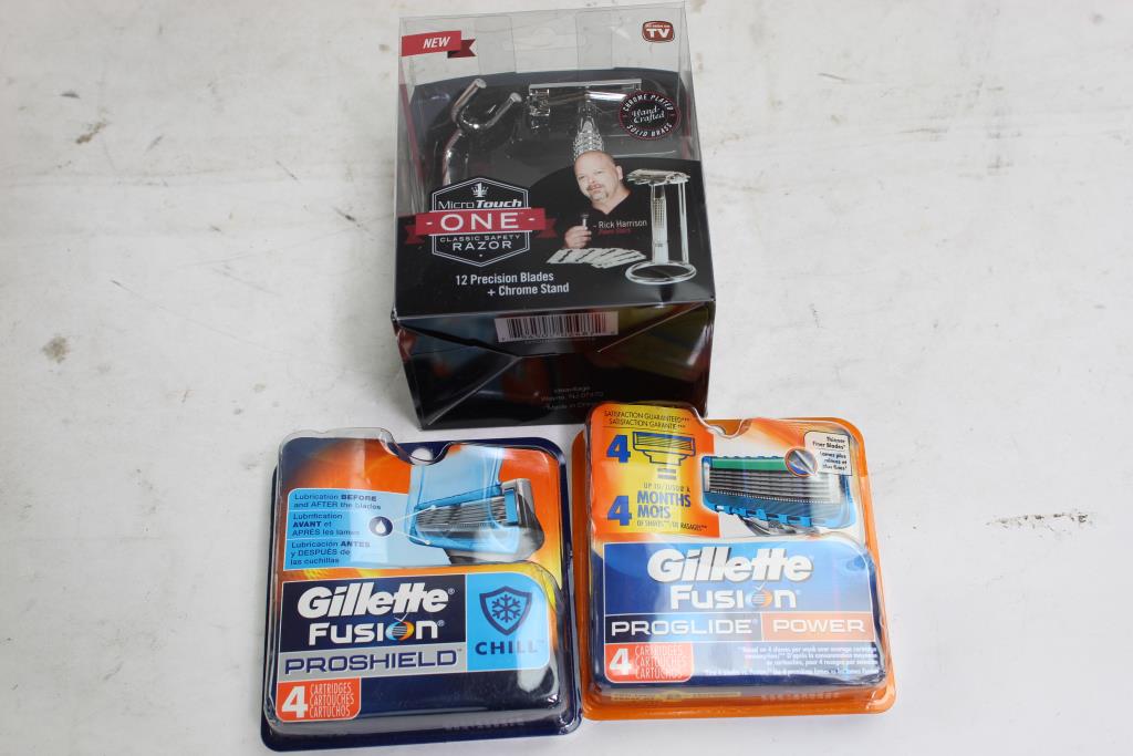 Gillette Fusion Razors, Micro Touch One Razor 3 Pieces | Property Room