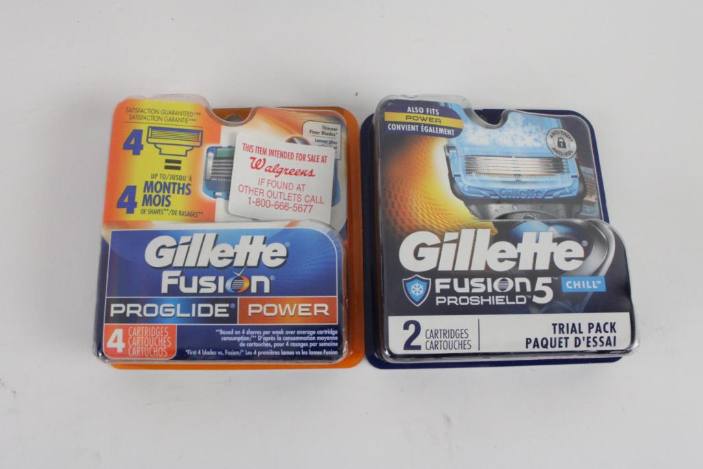 Gillette Fusion Replacement Razor Cartridge 4-Packs, 2 Pieces ...