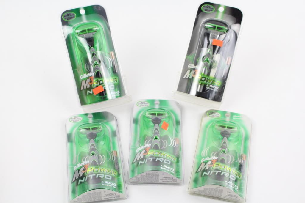 Gillette M3 Power Nitro Razors, 5 Pieces | Property Room