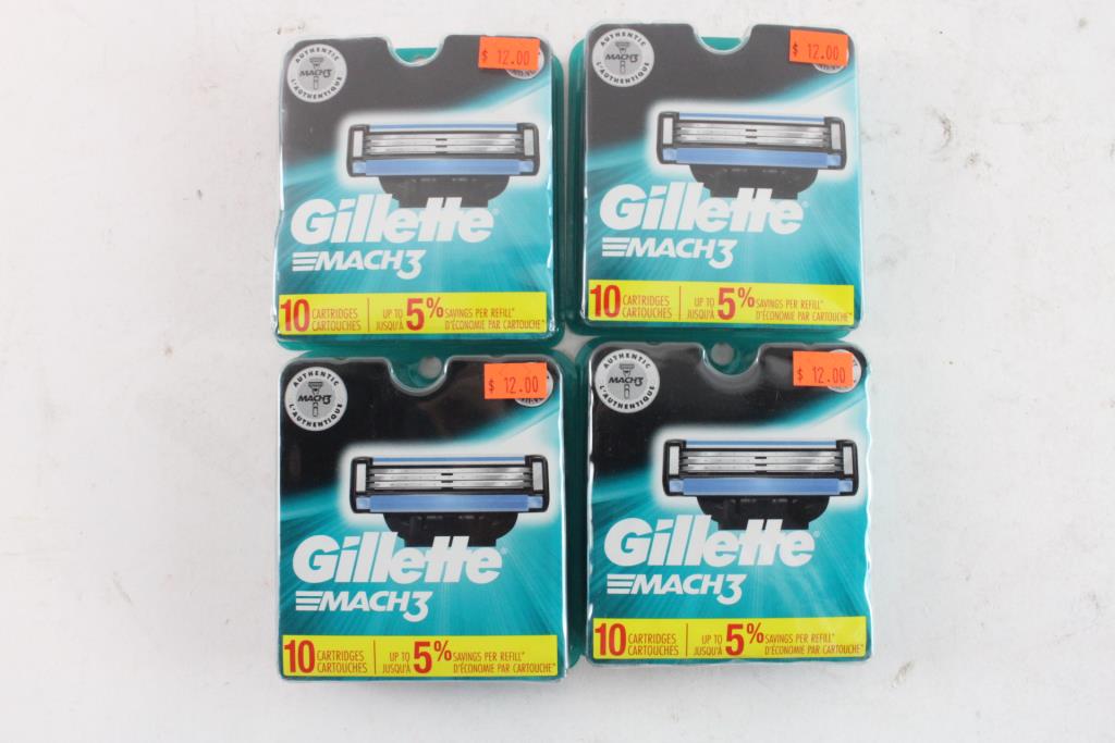 Gillette Mach 3 Blades, 4 Pieces | Property Room