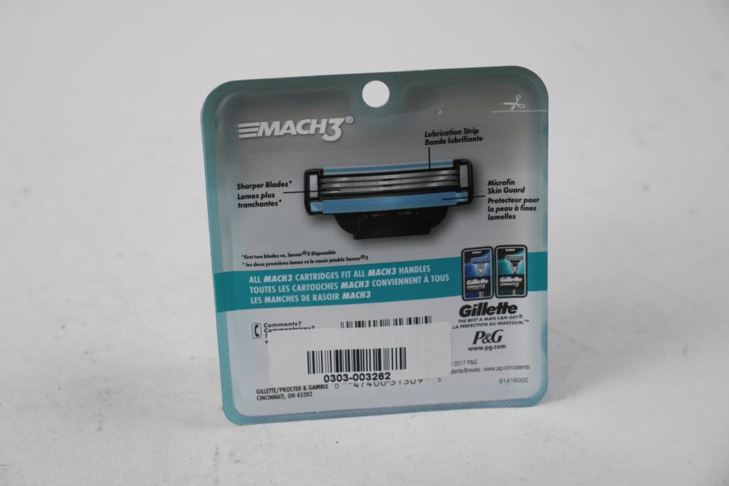 Gillette Mach 3 Razor Cartridges 15 Ct. Pack | Property Room