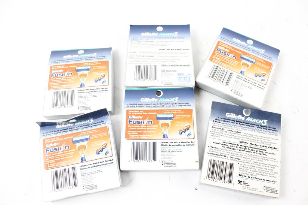 Gillette Mach 3 Razor Replacement Heads, 10+ Pieces | Property Room