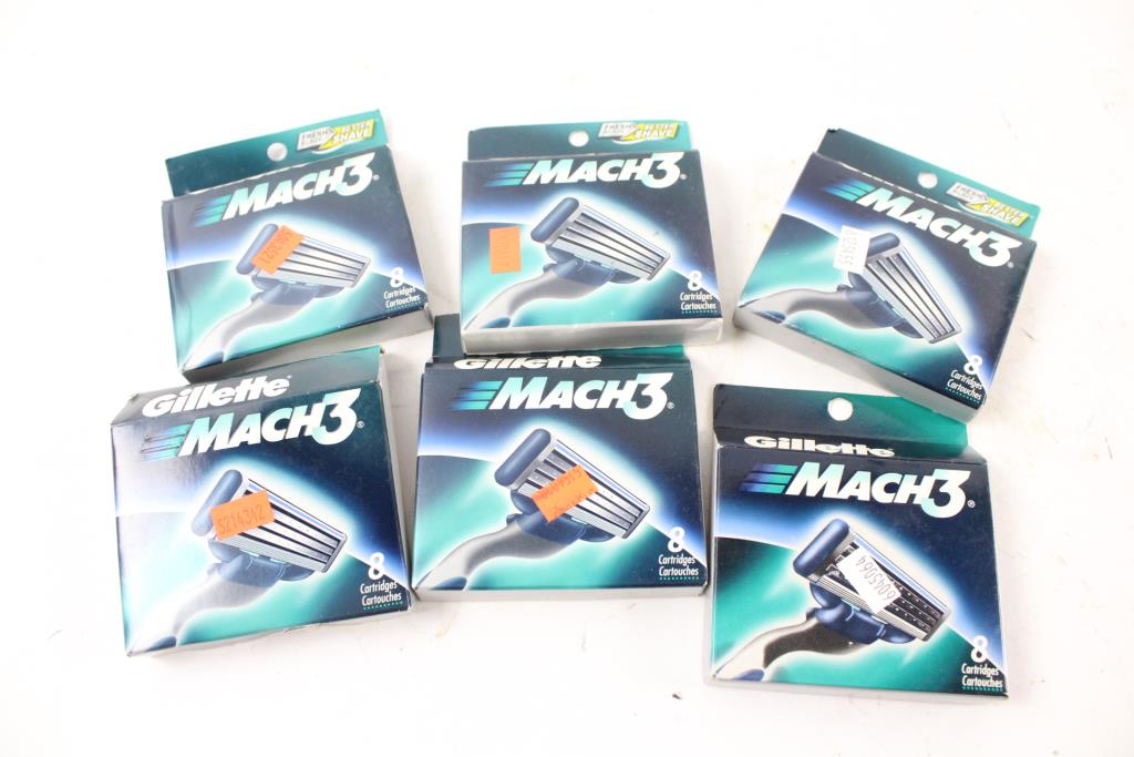 Gillette Mach 3 Razor Replacement Heads, 10+ Pieces | Property Room