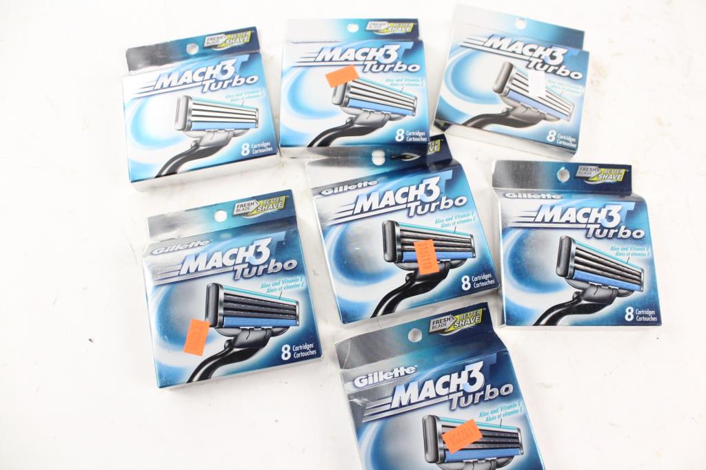 Gillette Mach 3 Turbo Cartridge Packs, 12 Pieces | Property Room