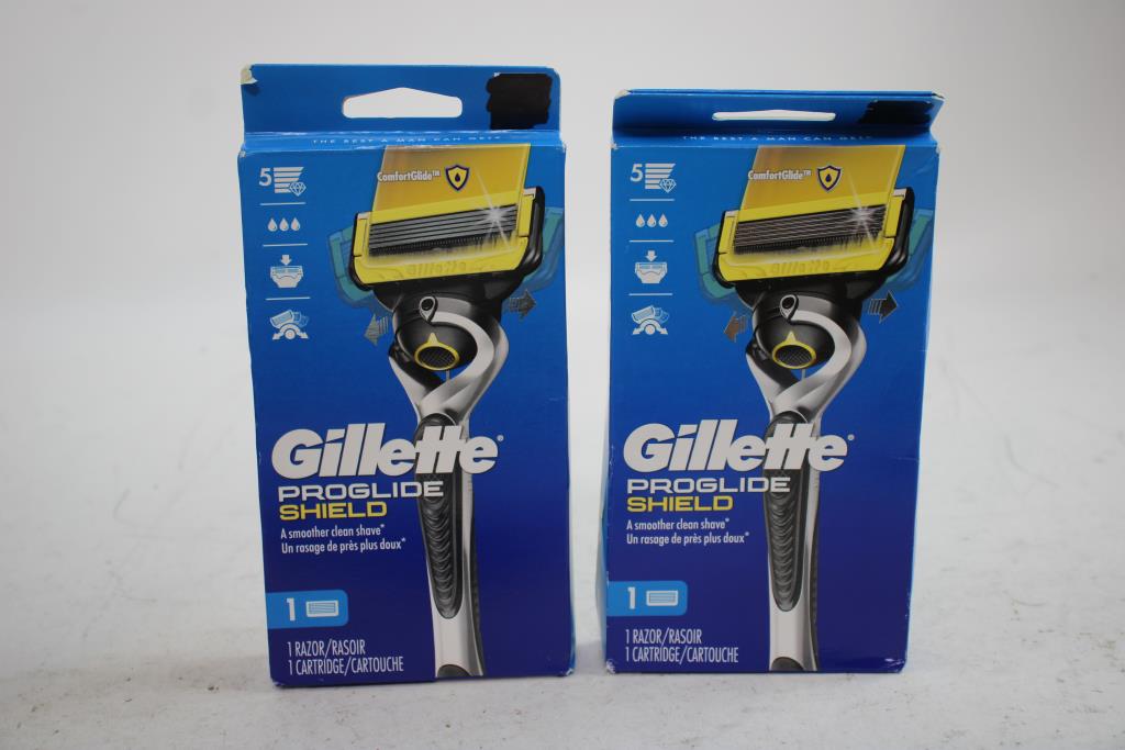 Gillette Proglide Shield Razors And Cartridges, 4 Pieces | Property Room
