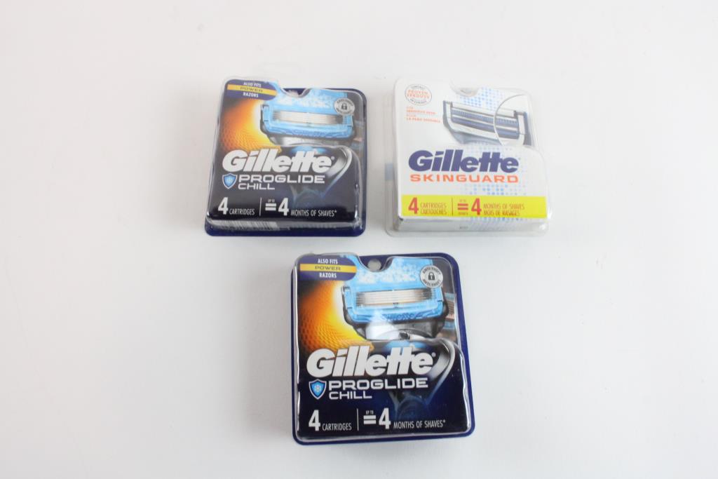 Gillette Razor 4-Packs, 3 Pieces | Property Room