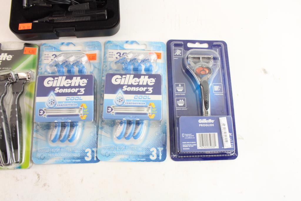 Gillette Razors & Grooming Kit, 6 Pieces | Property Room