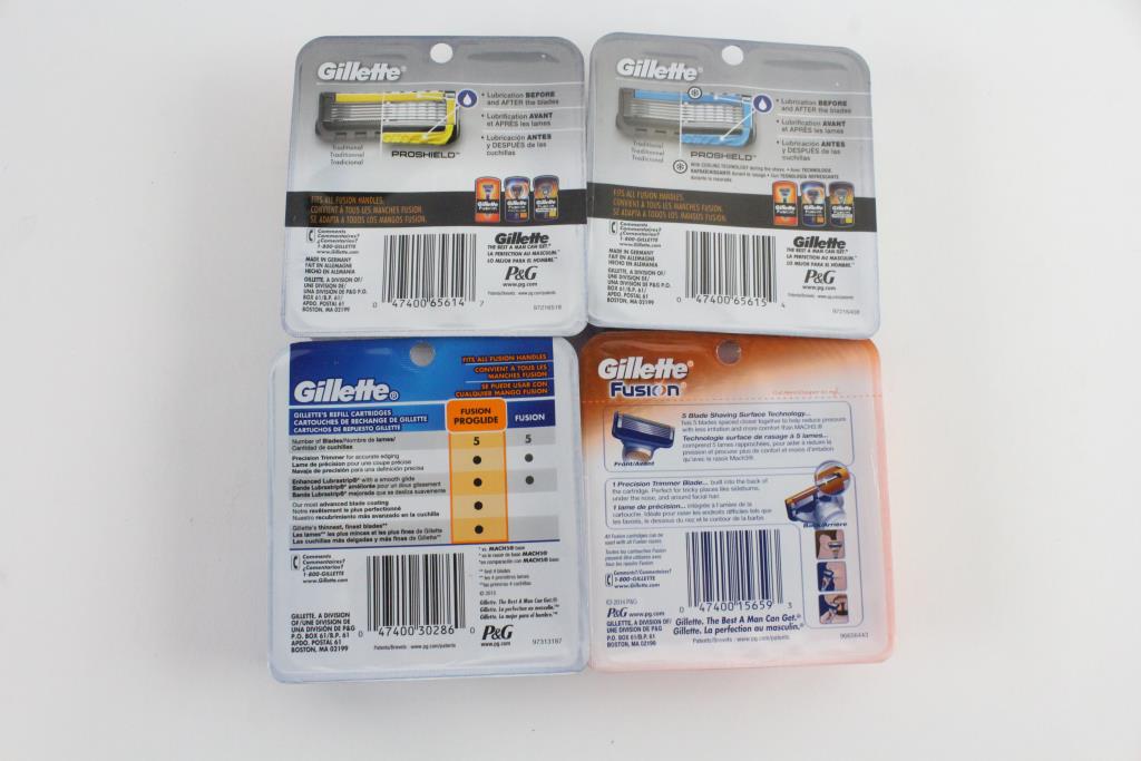 Gillette Replacement Cartridge 4 And 8 Packs, 4 Pieces | Property Room