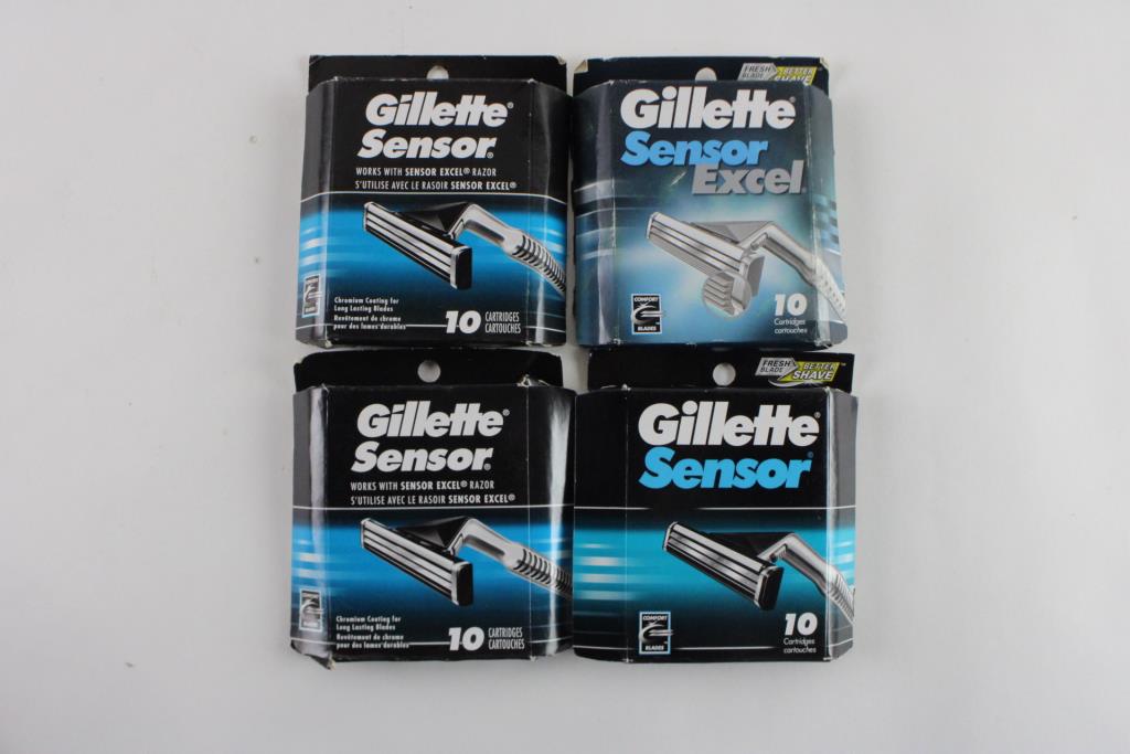 Gillette Sensor And Sensor Excel 10-Pack Razor Replacement Cartridges ...