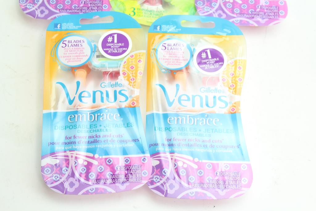 Gillette Venus Embrace Disposable 2 Pack Razors - 5 Packs | Property Room