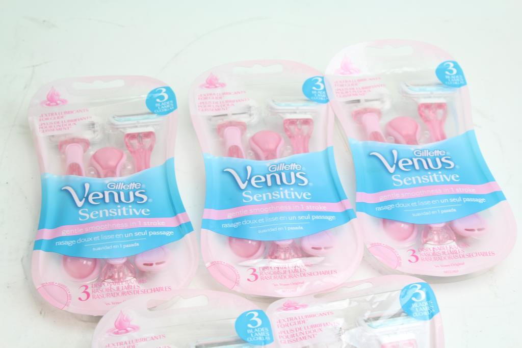 Gillette Venus Sensitive Disposable 3 Pack Razors - 5 Packs | Property Room