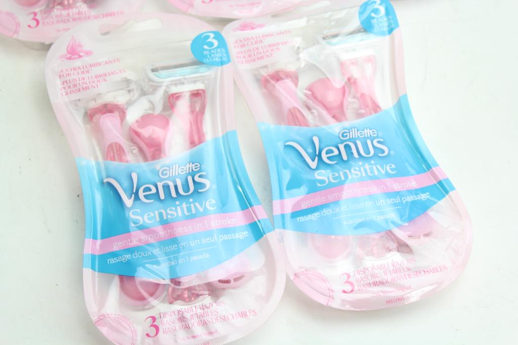Gillette Venus Sensitive Disposable 3 Pack Razors - 5 Packs | Property Room