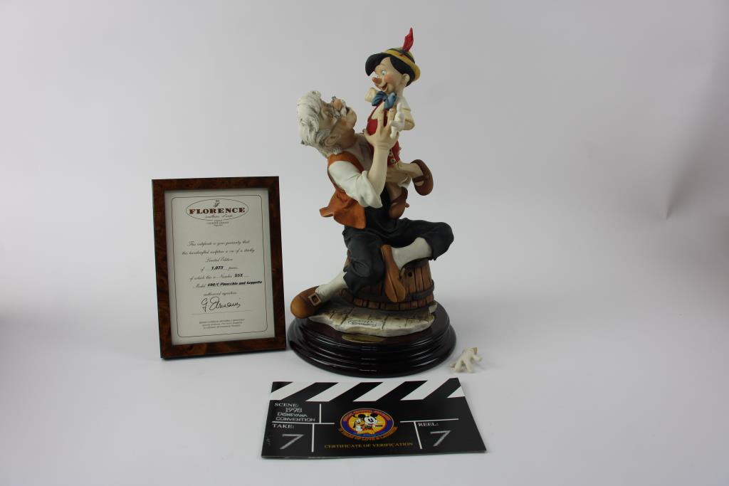 Giuseppe Armani Pinocchio & Geppetto A Fathers Love Disney Sculpture ...