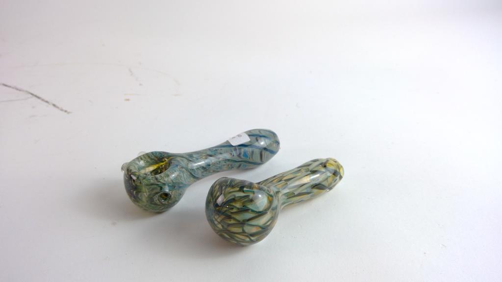 Glass Smoking Pipes, 2 Pieces | Property Room