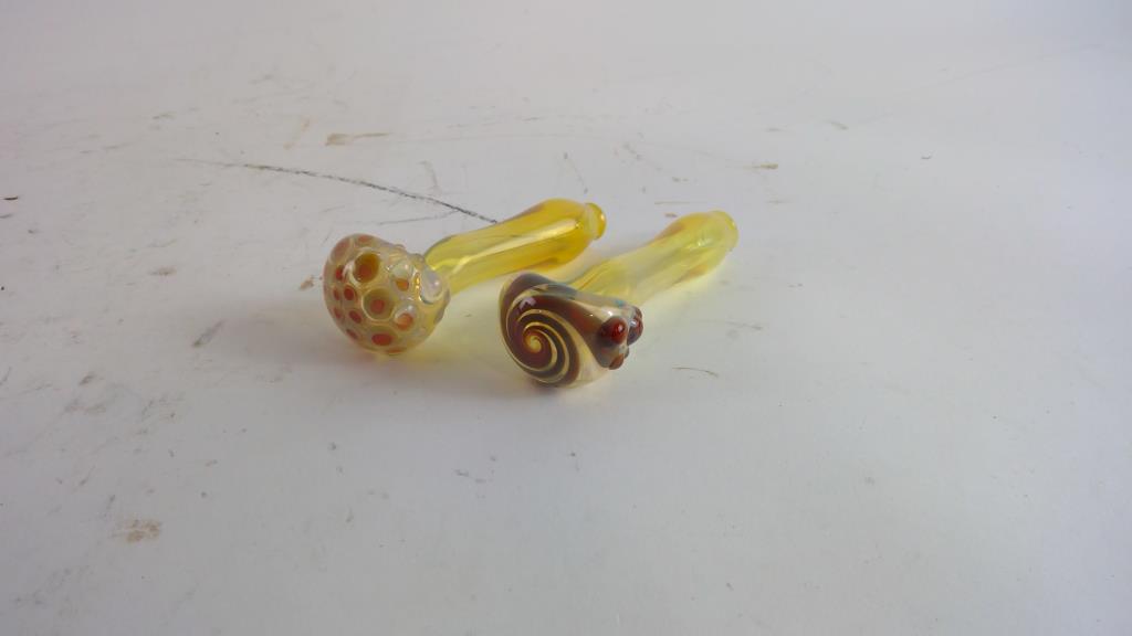 Glass Smoking Pipes, 2 Pieces | Property Room