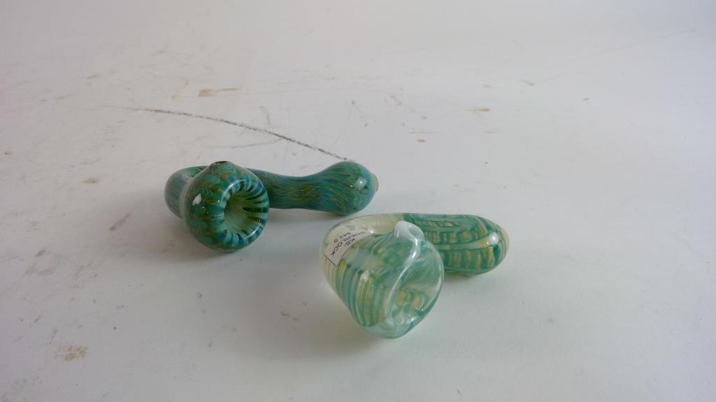 Glass Smoking Pipes, 2 Pieces | Property Room