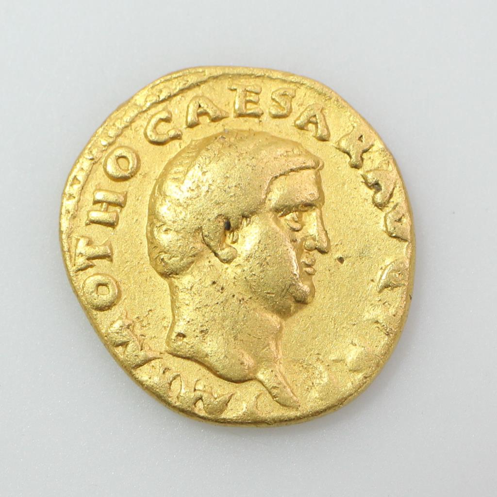 Gold Ancient Roman Aureus - Otho | Property Room
