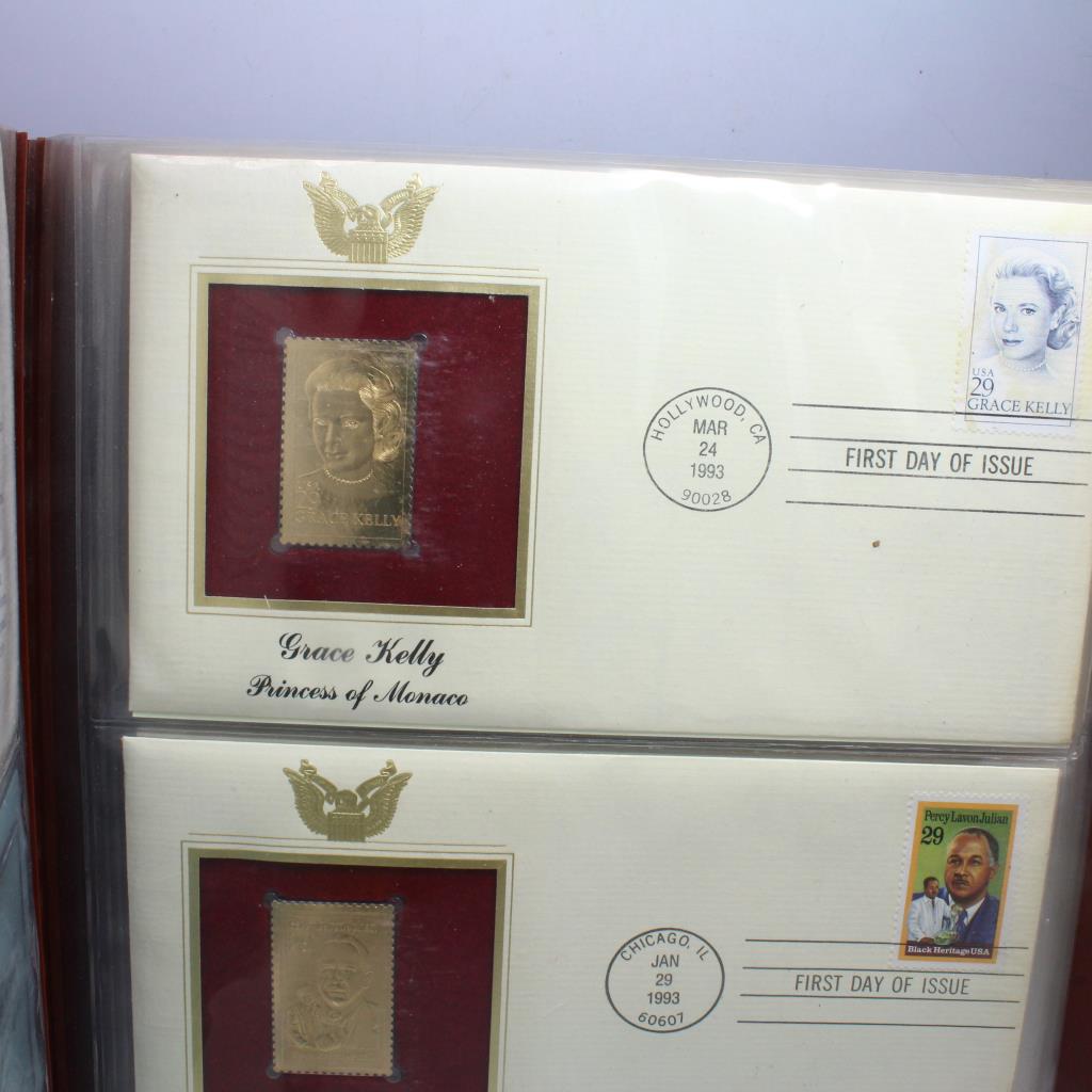 Golden Replicas Of U.S. Stamps, Postal Commemorative Society | Property ...