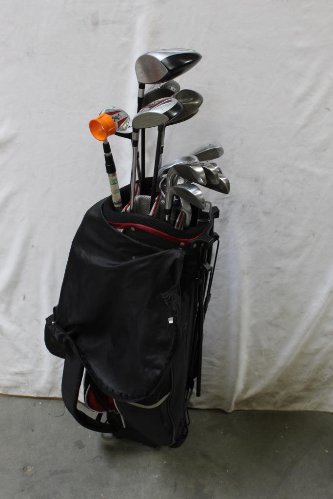 Golf Bag And Golf Clubs: Xv Ii, Master Grip And More: 10+ Pieces ...