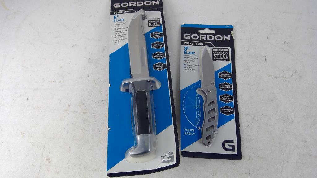 Gordon 6" Knife, Gordon 3" Knife, 2 Pieces | Property Room
