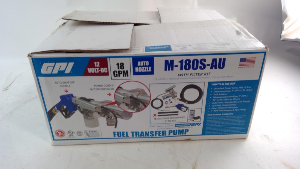 GPI 12 Volt DC Fuel Transfer Pump With Filter Kit | Property Room