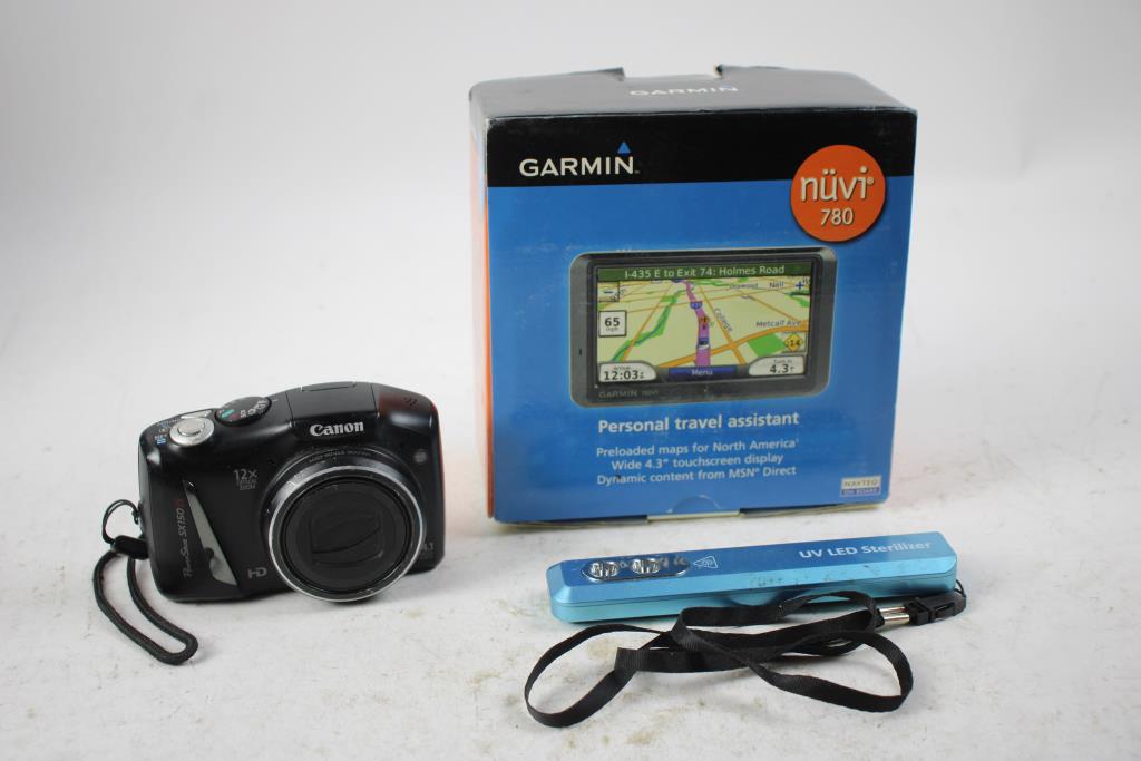 GPS Device, Cassette-Corder, And More Electronic Bulk Lot, 9 Pieces ...