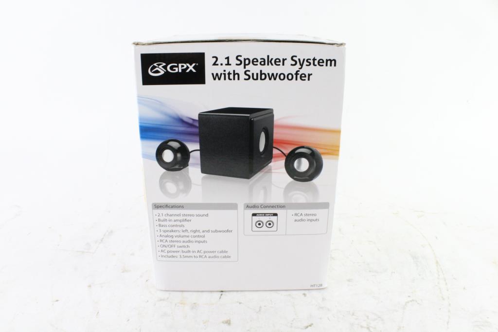 GPX 2.1 Speaker System With Subwoofer | Property Room