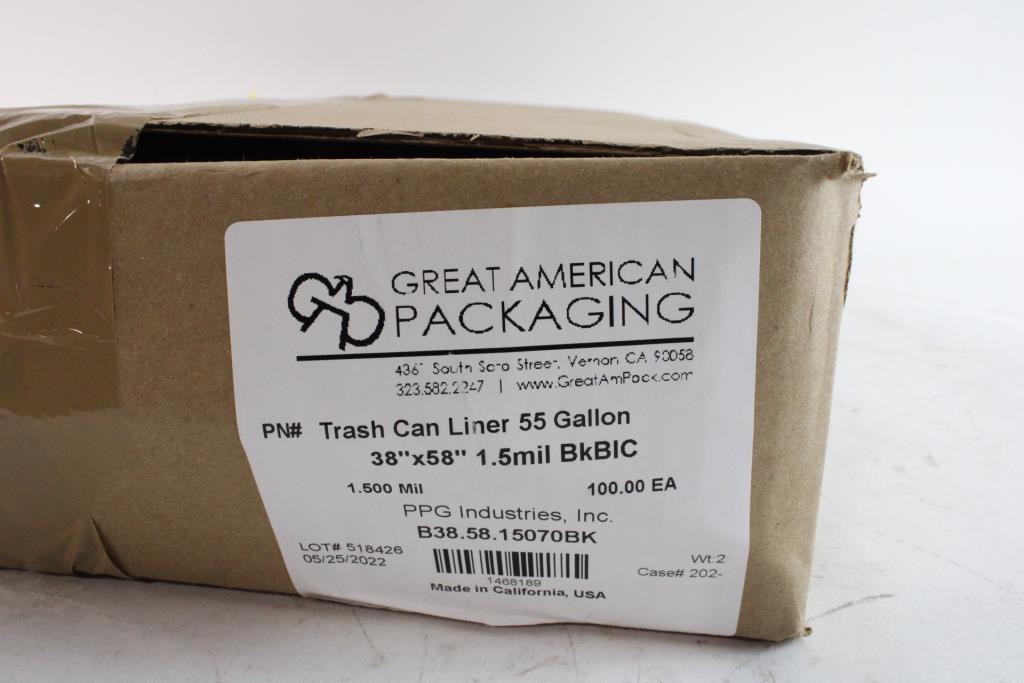 Great American Packaging 55 Gallon Trash Can Liner | Property Room