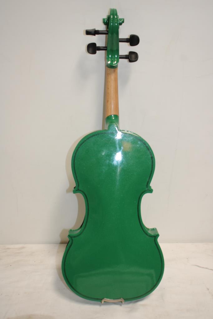 Green Violin With Case | Property Room