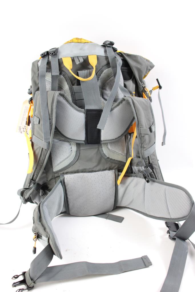 Grey And Yellow Hiking Backpack | Property Room