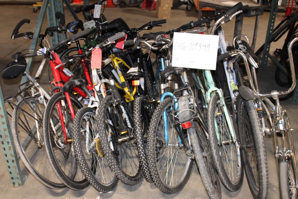 Group Of 10 Used Bikes | Property Room