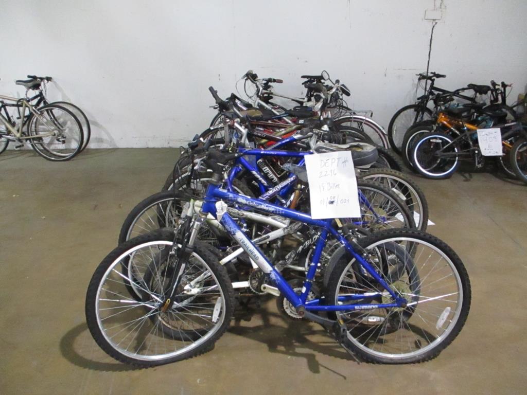 Group Of 19 Used Bikes | Property Room